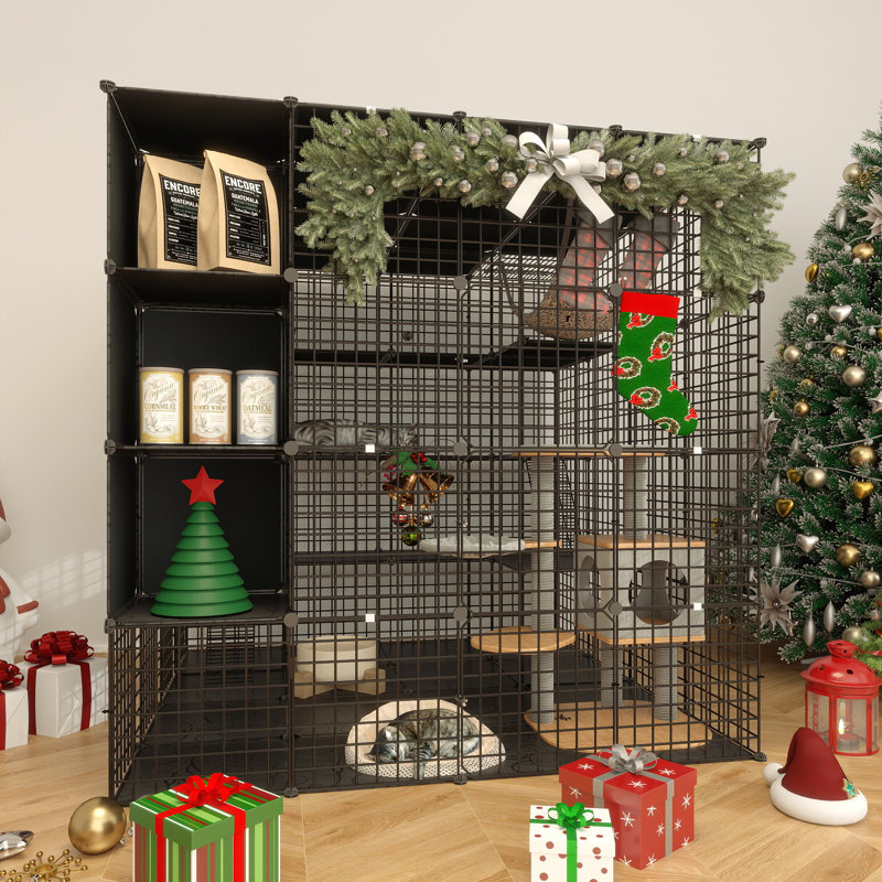 Archie & Oscar™ Boivin Portable Outdoor Cat Cage, Catio, Cat House ...