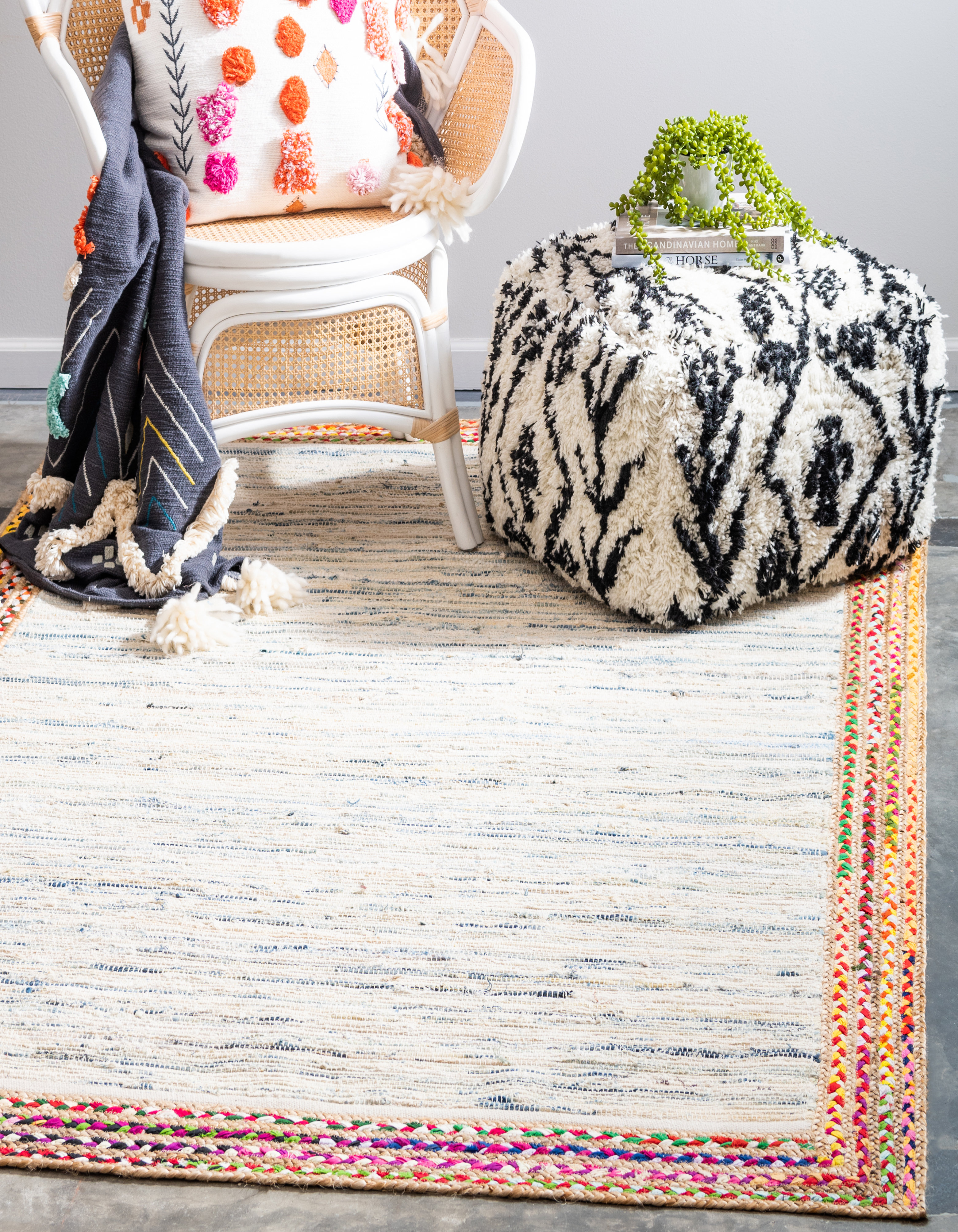 Bungalow Rose Swarthmoore Hand-Knotted Ivory Rug & Reviews | Wayfair