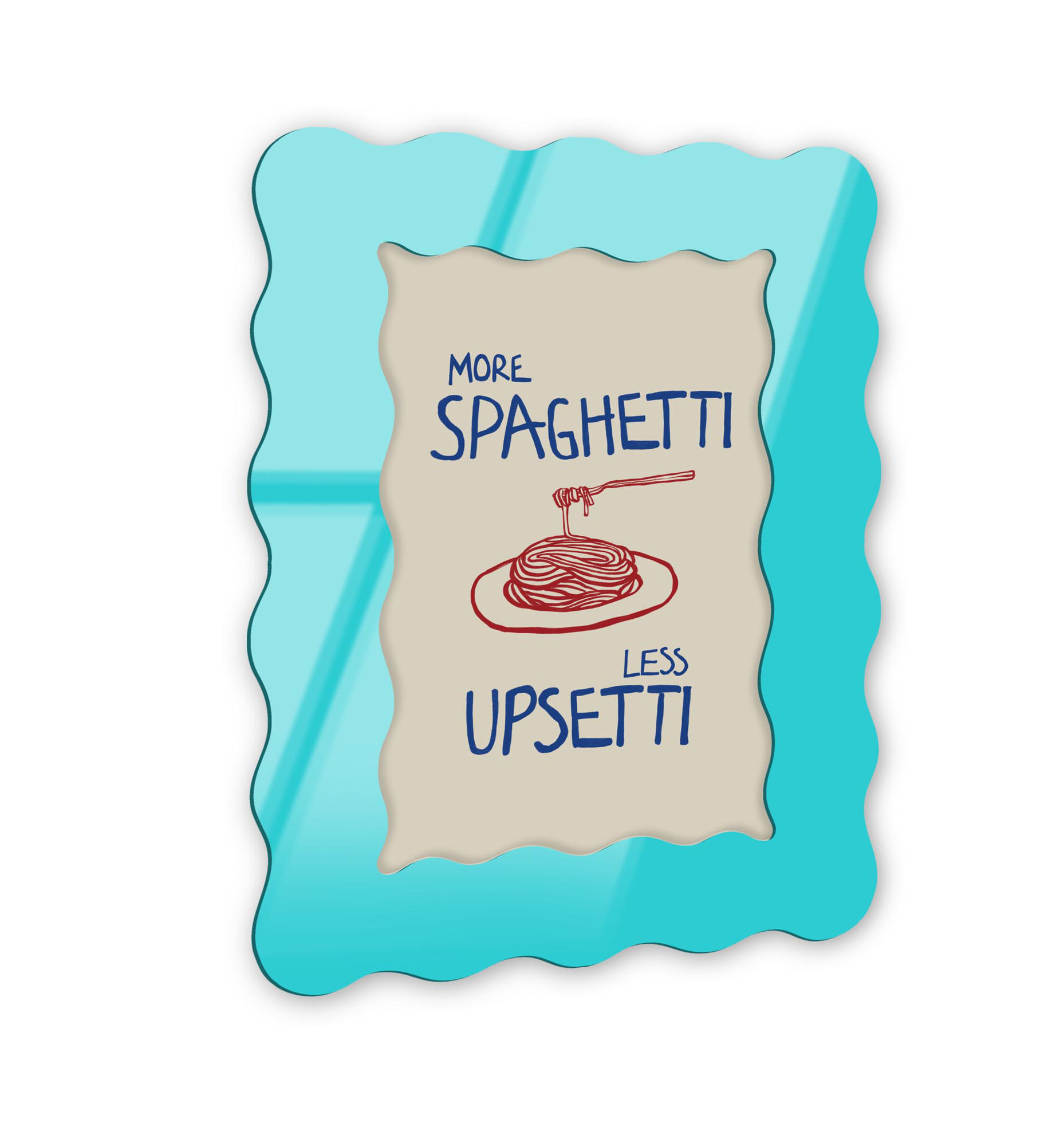 Notori Art More spaghetti Acrylic Wall Frame by NOTORIART | Wayfair