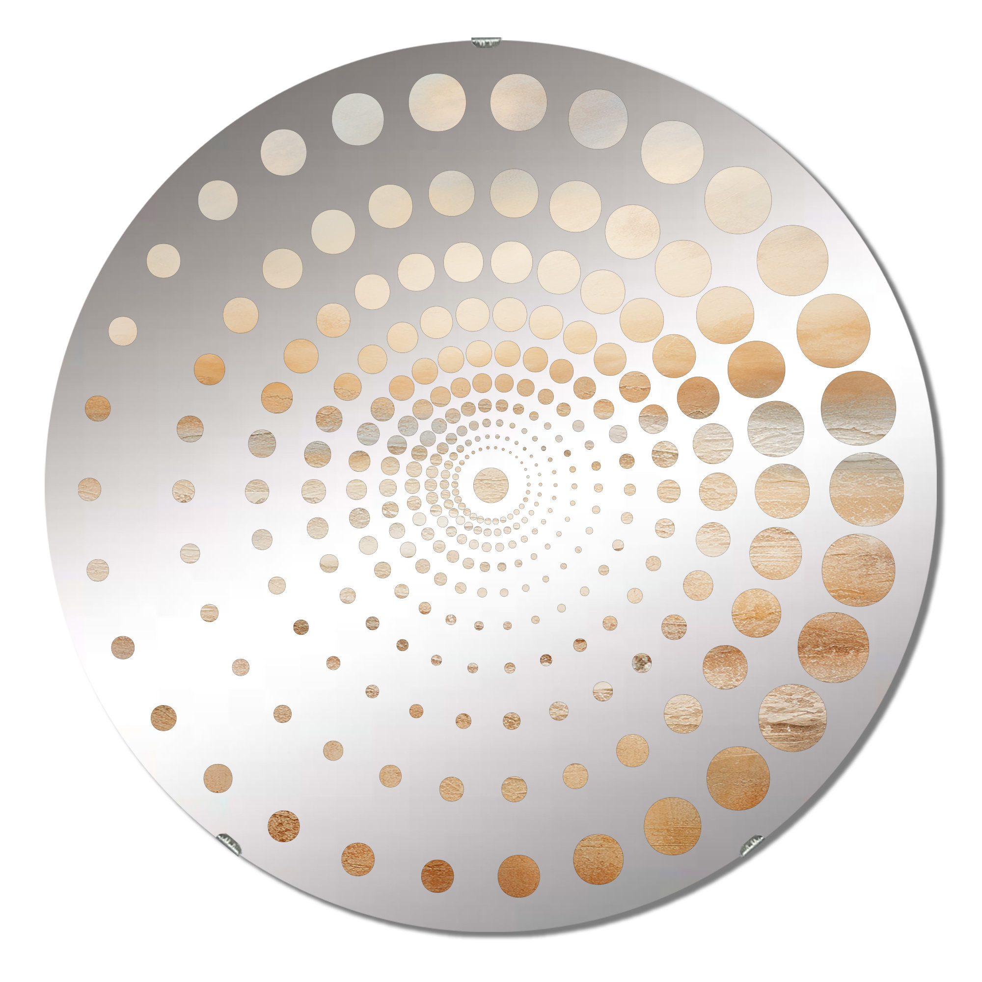 East Urban Home Josian - Spiral Circle Wall Mirror | Wayfair