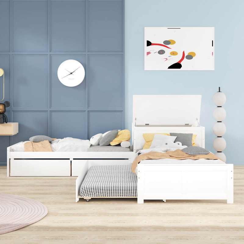 Harriet Bee Eudelia Solid Wood Storage Bed | Wayfair