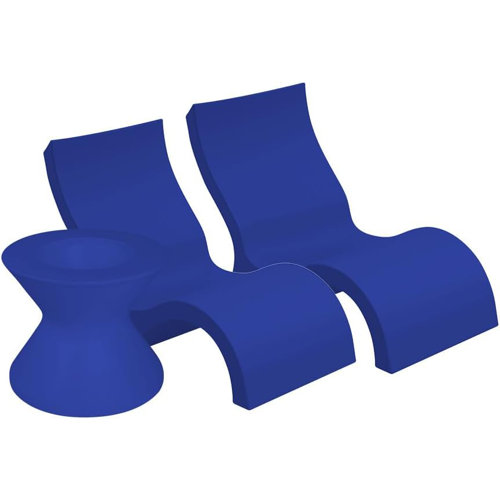 Ledge Lounger Signature Lowback Chairs with Signature Tall Ice Bin Side ...