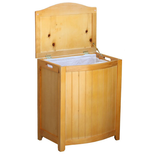 Darby Home Co Wood Laundry Hamper with Handles & Reviews | Wayfair