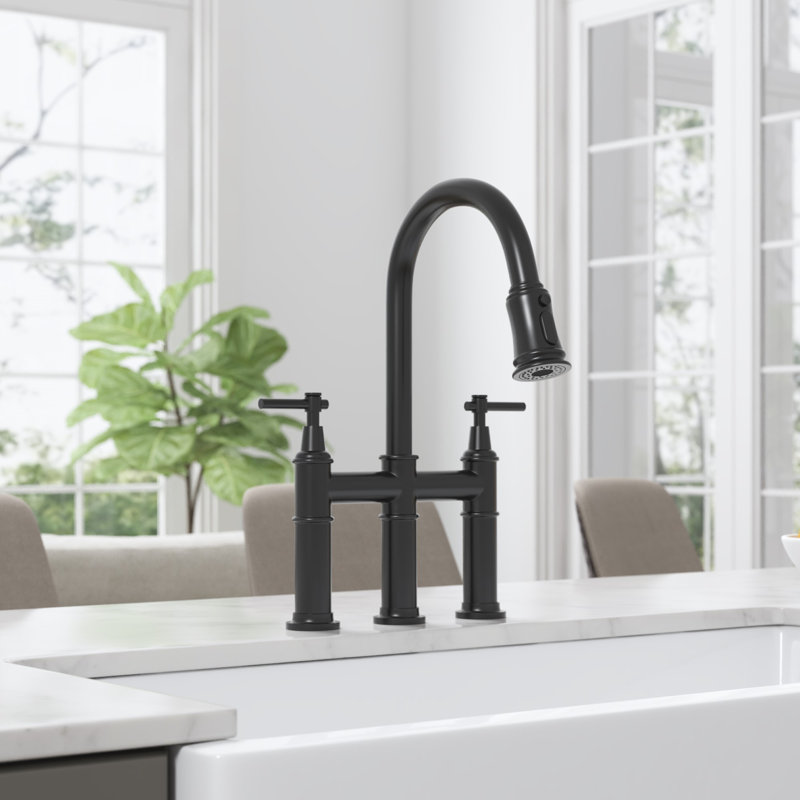 Dilon Pull Down Bridge Faucet & Reviews | Wayfair