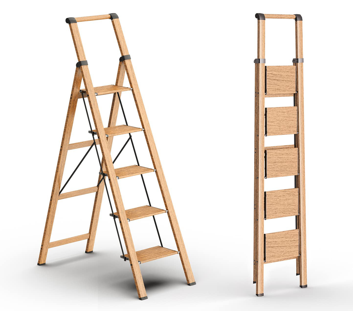 WFX Utility™ Lightweight Aluminum Folding Step Ladder - Wayfair Canada