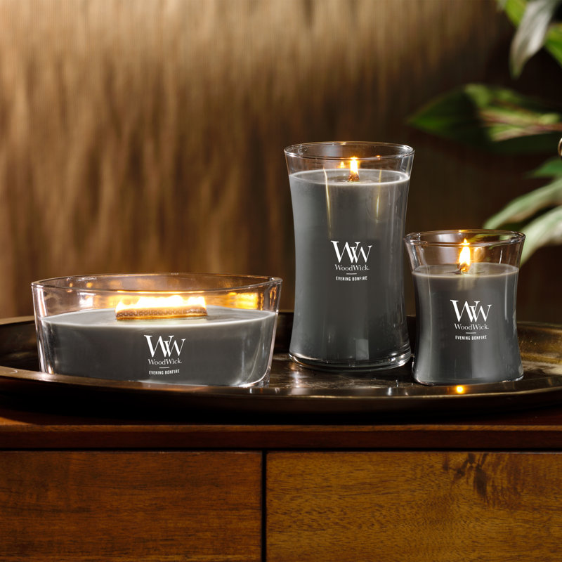 WoodWick Evening Bonfire Medium Candle & Reviews | Wayfair