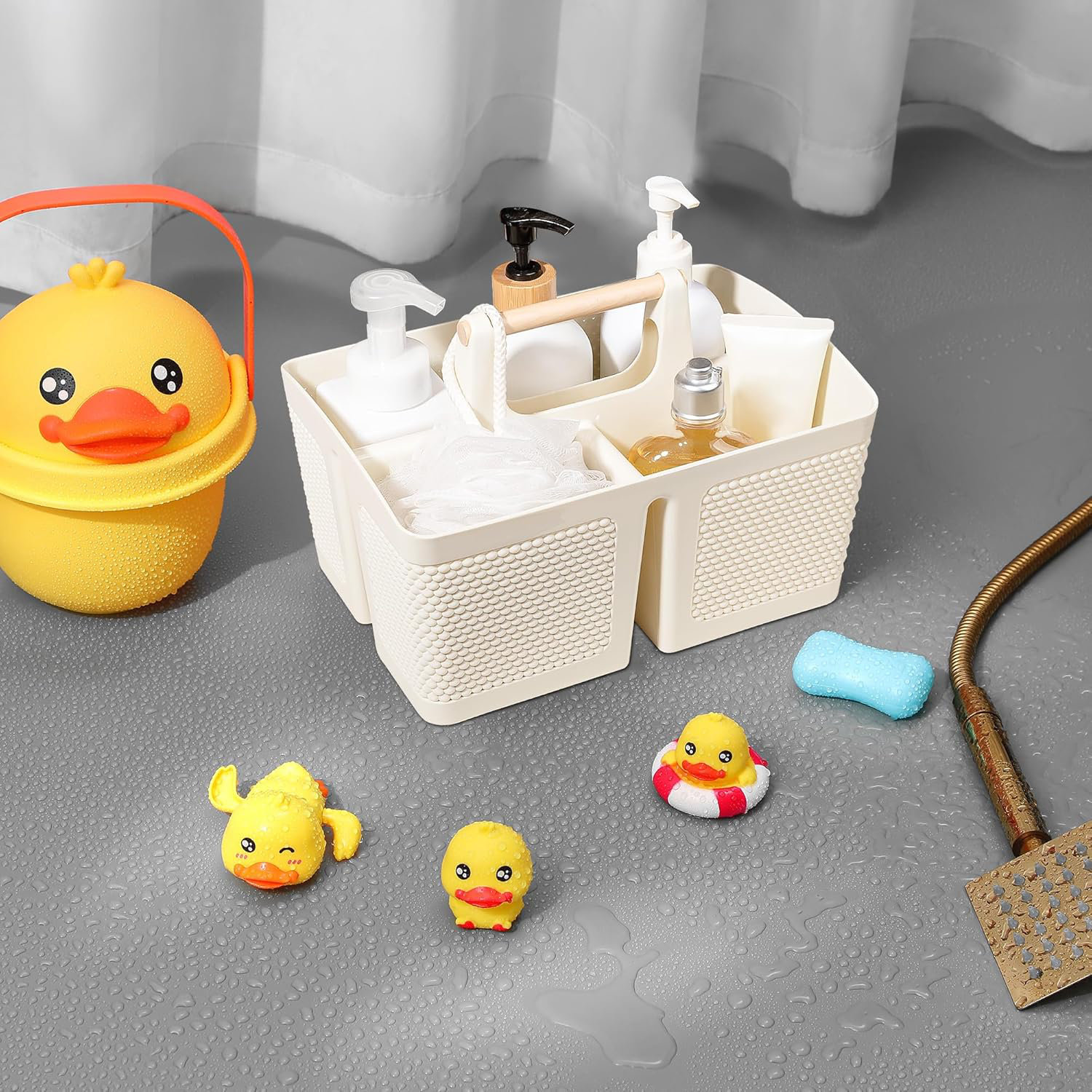 Rebrilliant Portable Shower Caddy Basket Plastic Cleaning Caddy ...