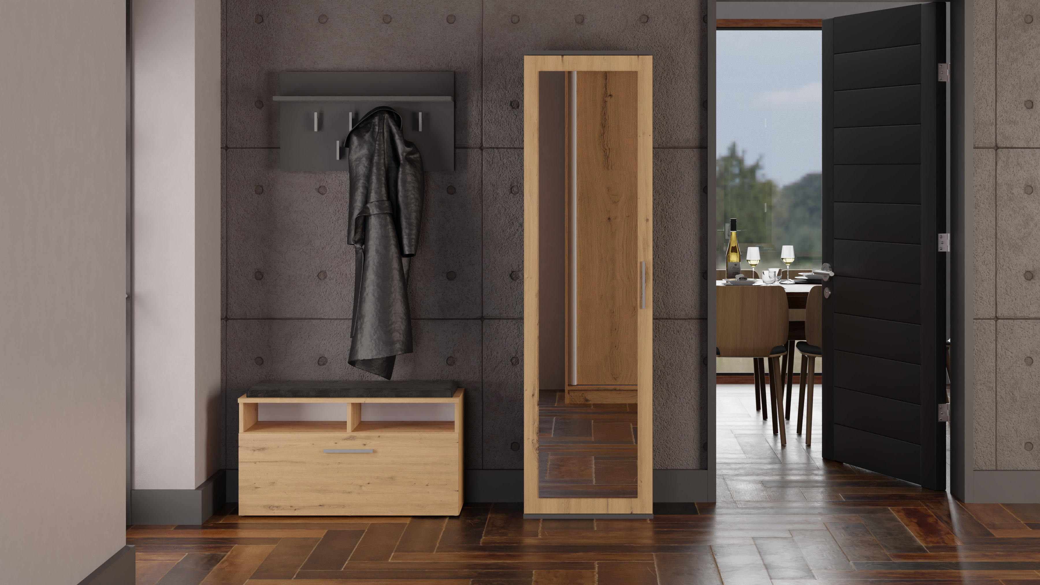 Zipcode Design Hyland 1 Door Wardrobe & Reviews | Wayfair.co.uk
