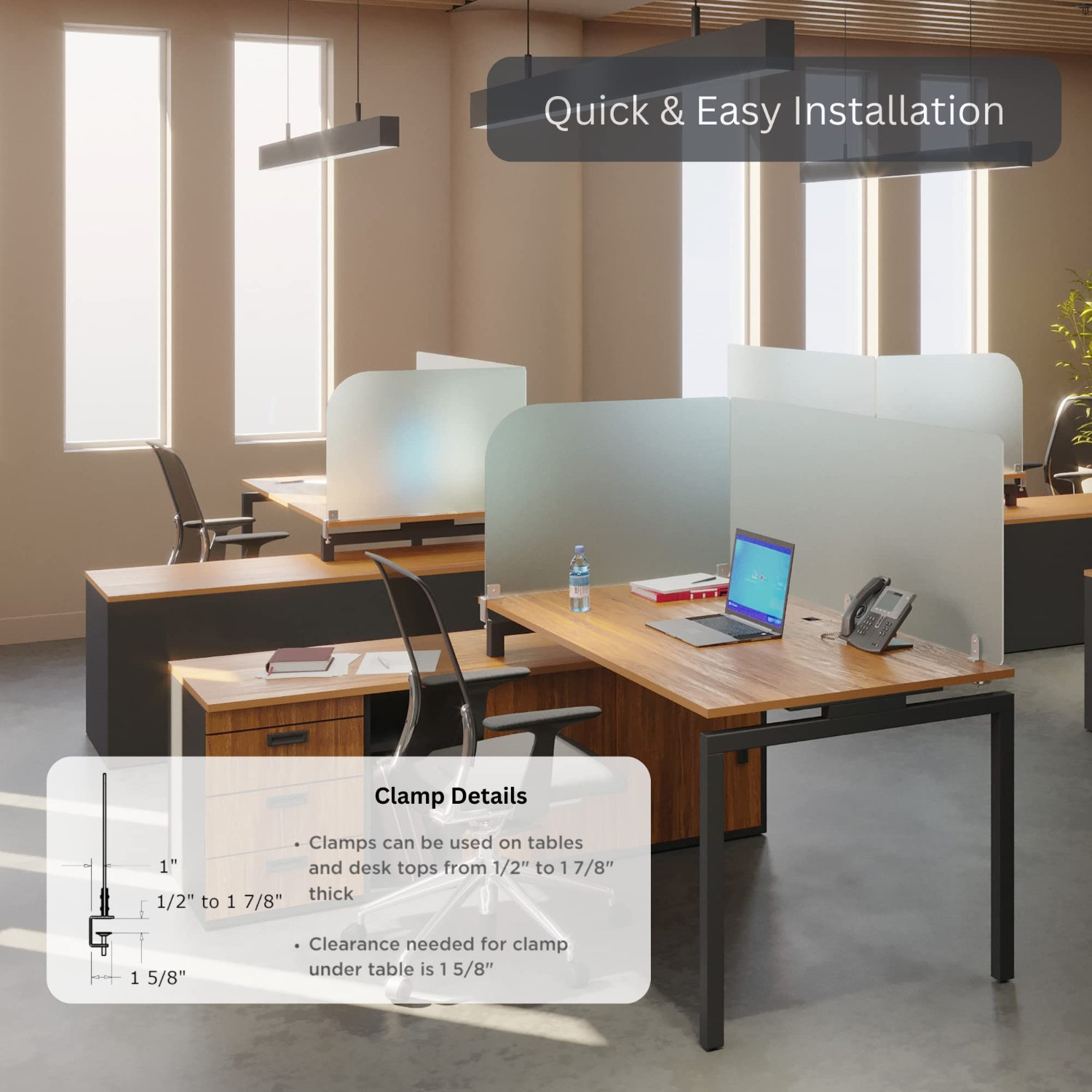 Orblue Desk Divider For Students And Desk Privacy Panel. Office ...