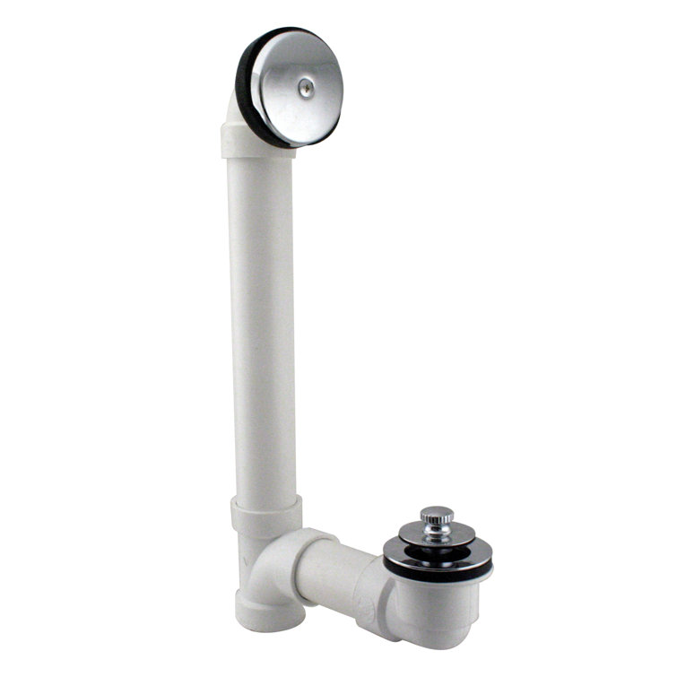 Westbrass 1-1/2 x 12 Sch. 40 PVC Pull-to-Open Bathtub Leg Drain ...