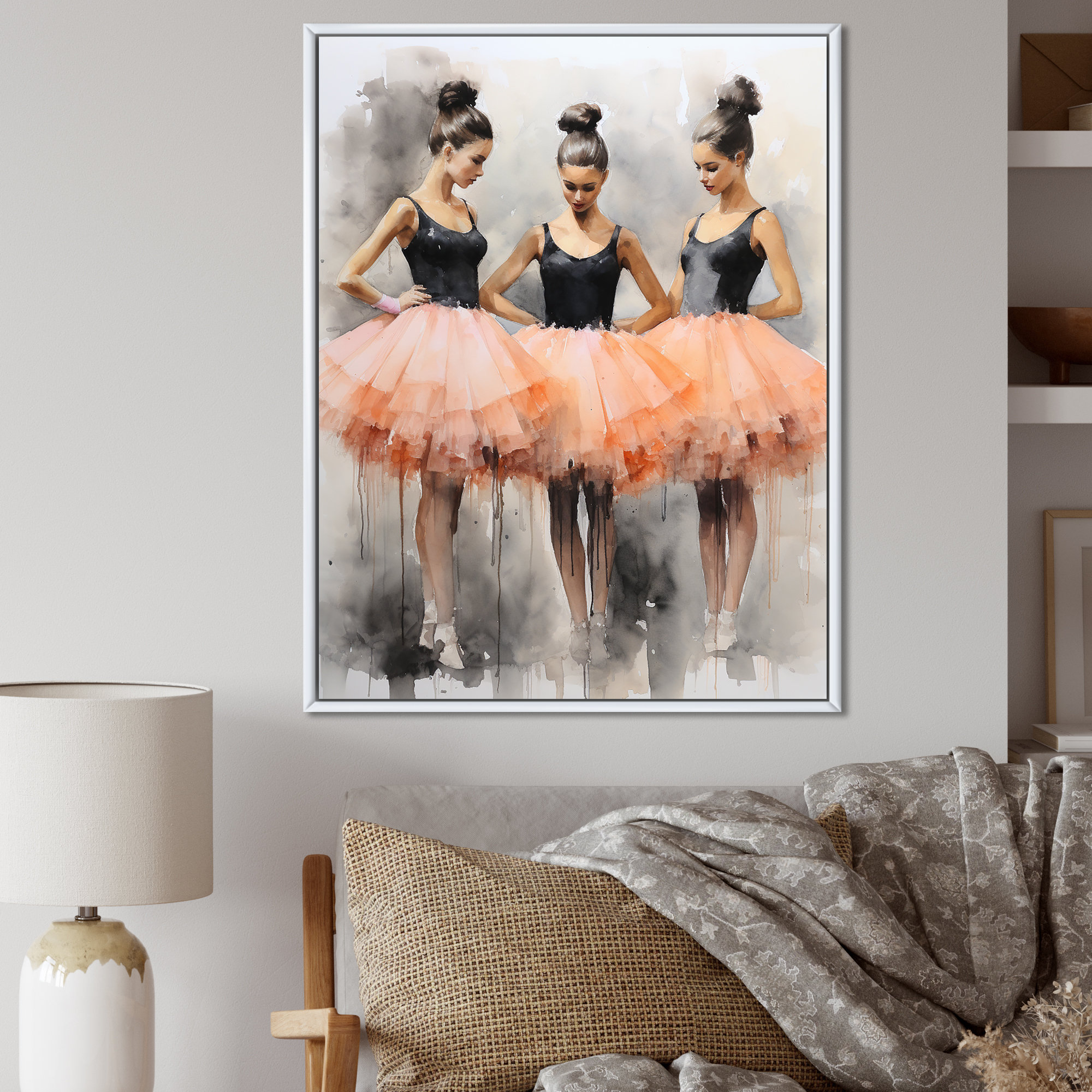 Winston Porter Pink Art Deco Ballet Dance III - Ballet Wall Art ...