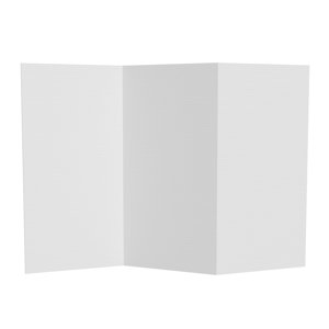 Rebrilliant Jazya 3 Ft. Short Temporary Cardboard Folding Screen ...