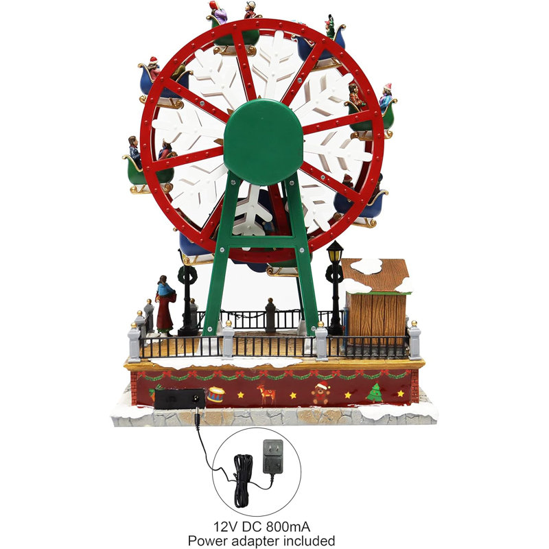 Moments in Time 14.8”H Animated Carnival Ferris Wheel (Moving Wheel ...
