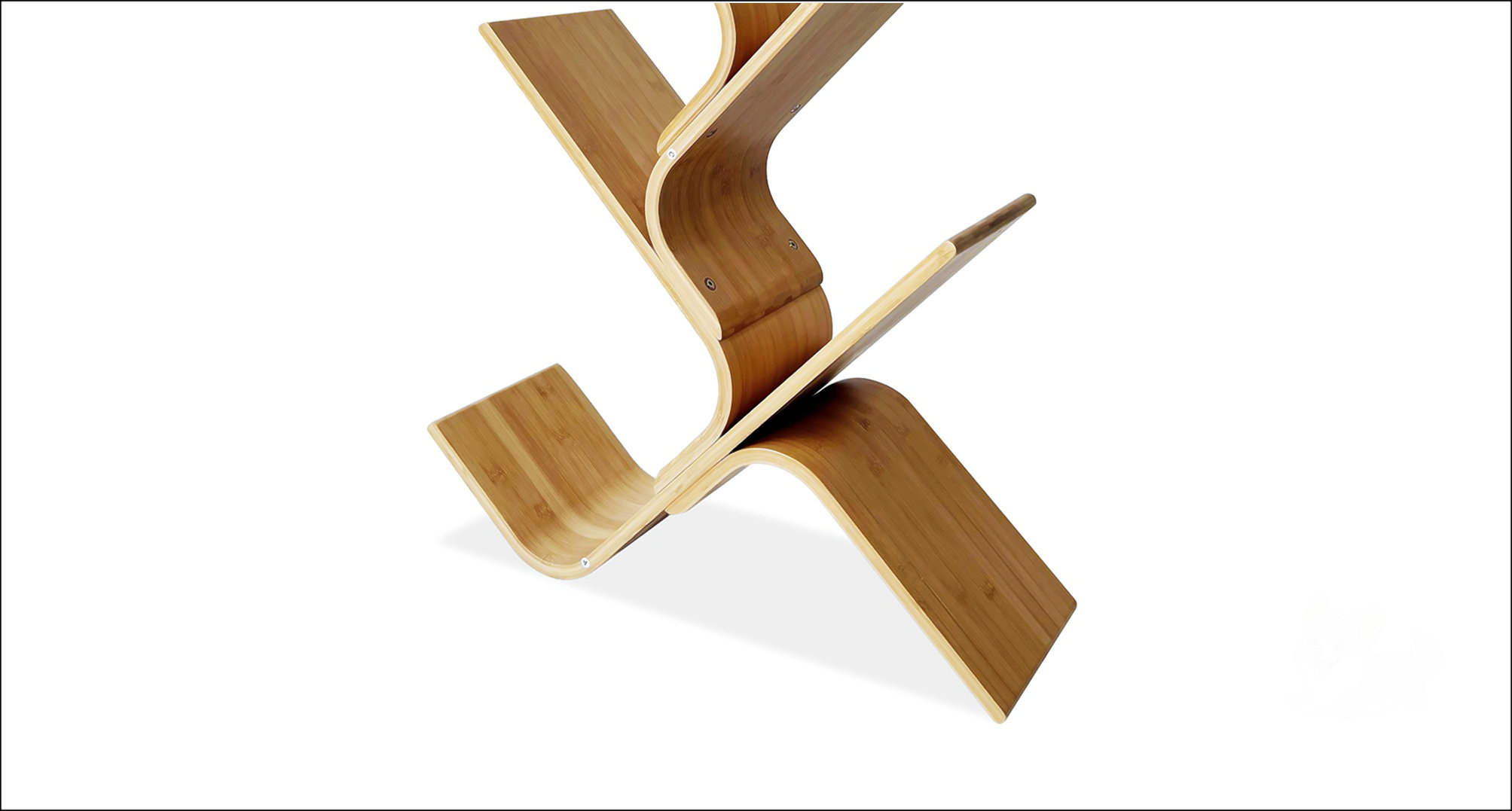 Corrigan Studio Modern Contemporary Shelf With Diagonal Open Space ...