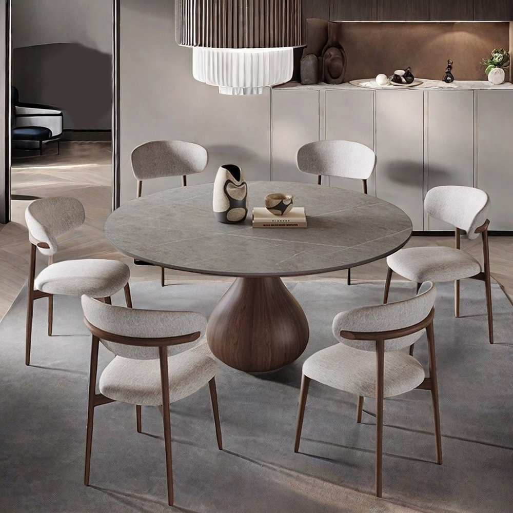 LABAORRY Minimalist modern home round dining table sets - Wayfair Canada