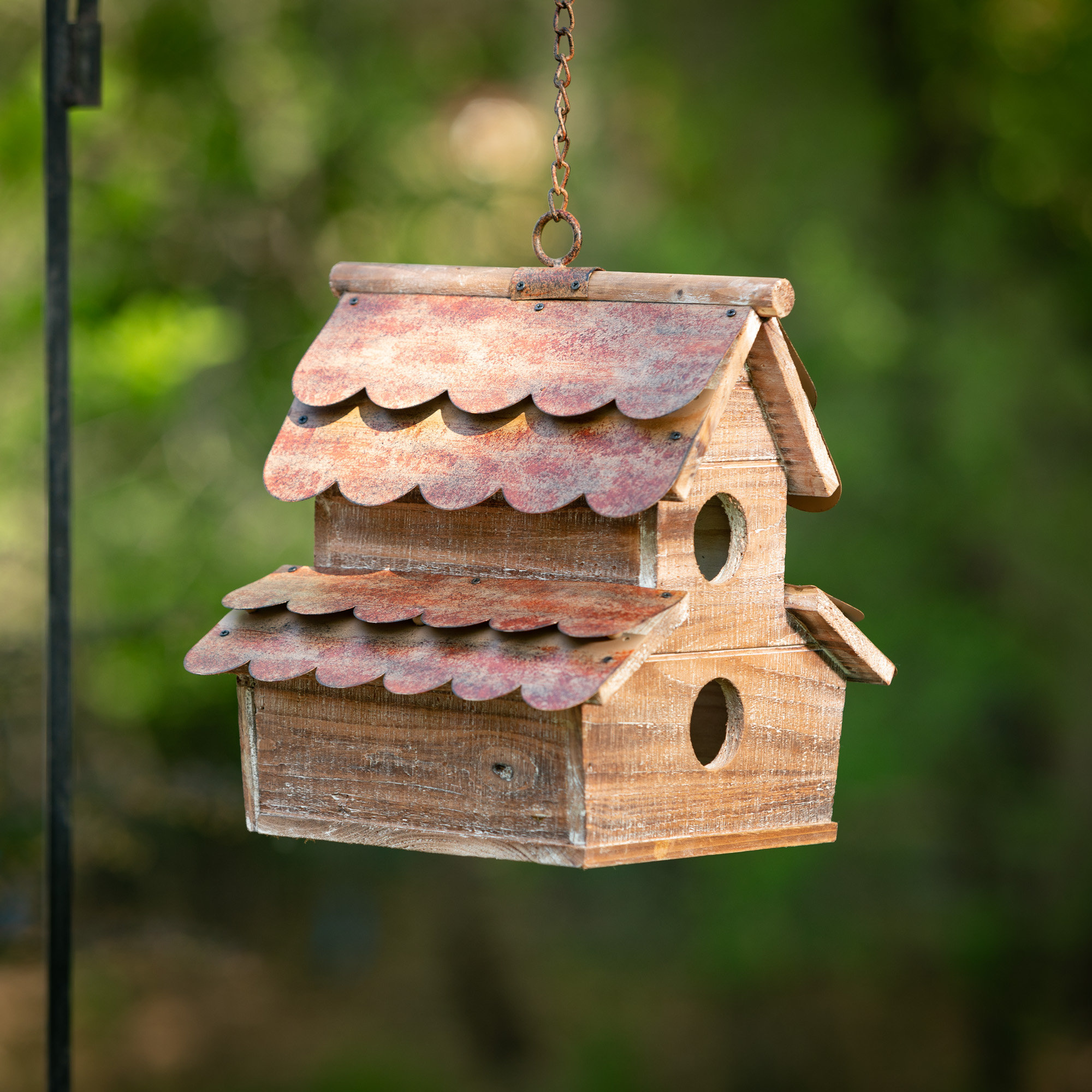 August Grove® Alroi 10.5 in x 10.25 in x 9in Birdhouse | Wayfair