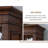 junming Nut-brown Solid + Manufactured Wood + Glass Display Cases | Wayfair