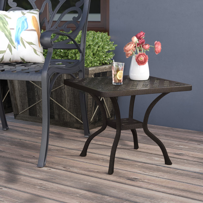 Three Posts™ Carterton 21'' Square Patio End Table & Reviews | Wayfair
