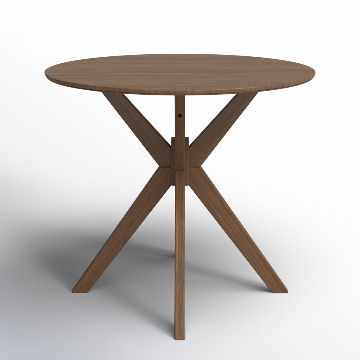 Zipcode Design™ Harbaugh Modern Round Wood Dining Table 35'' W/ Solid ...