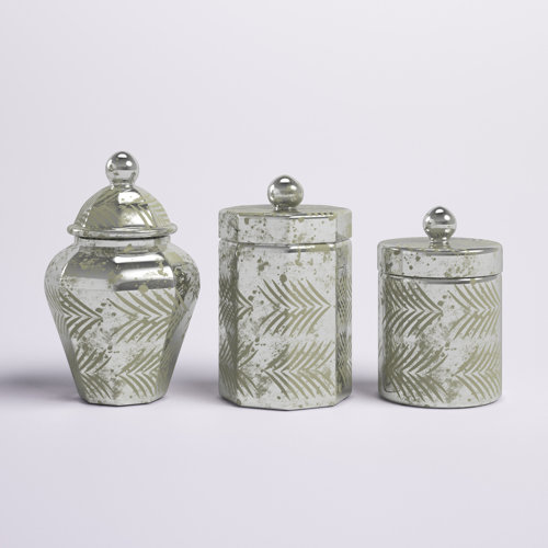 Mistana™ 3 Piece Storage Jar Set & Reviews | Wayfair
