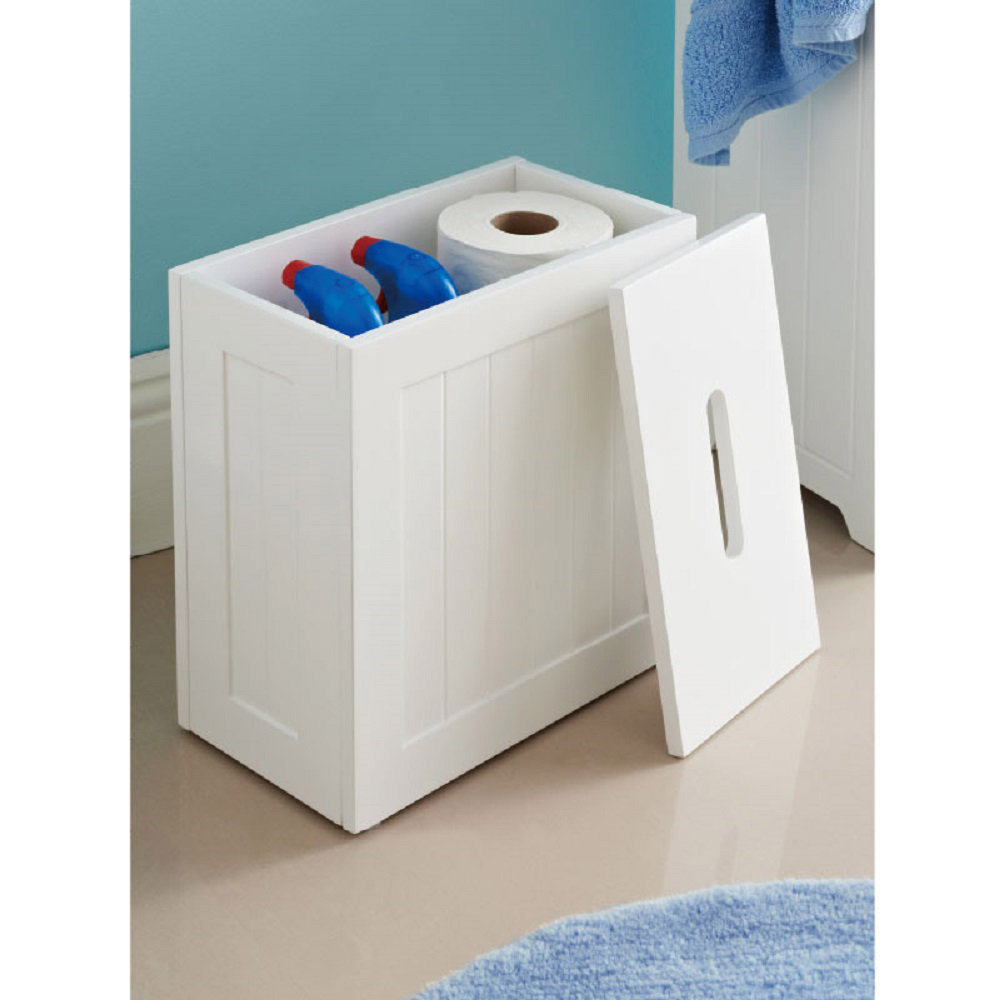 Wayfair Basics™ Small Toilet Cleaning Storage Tidy Manufactured Wood ...