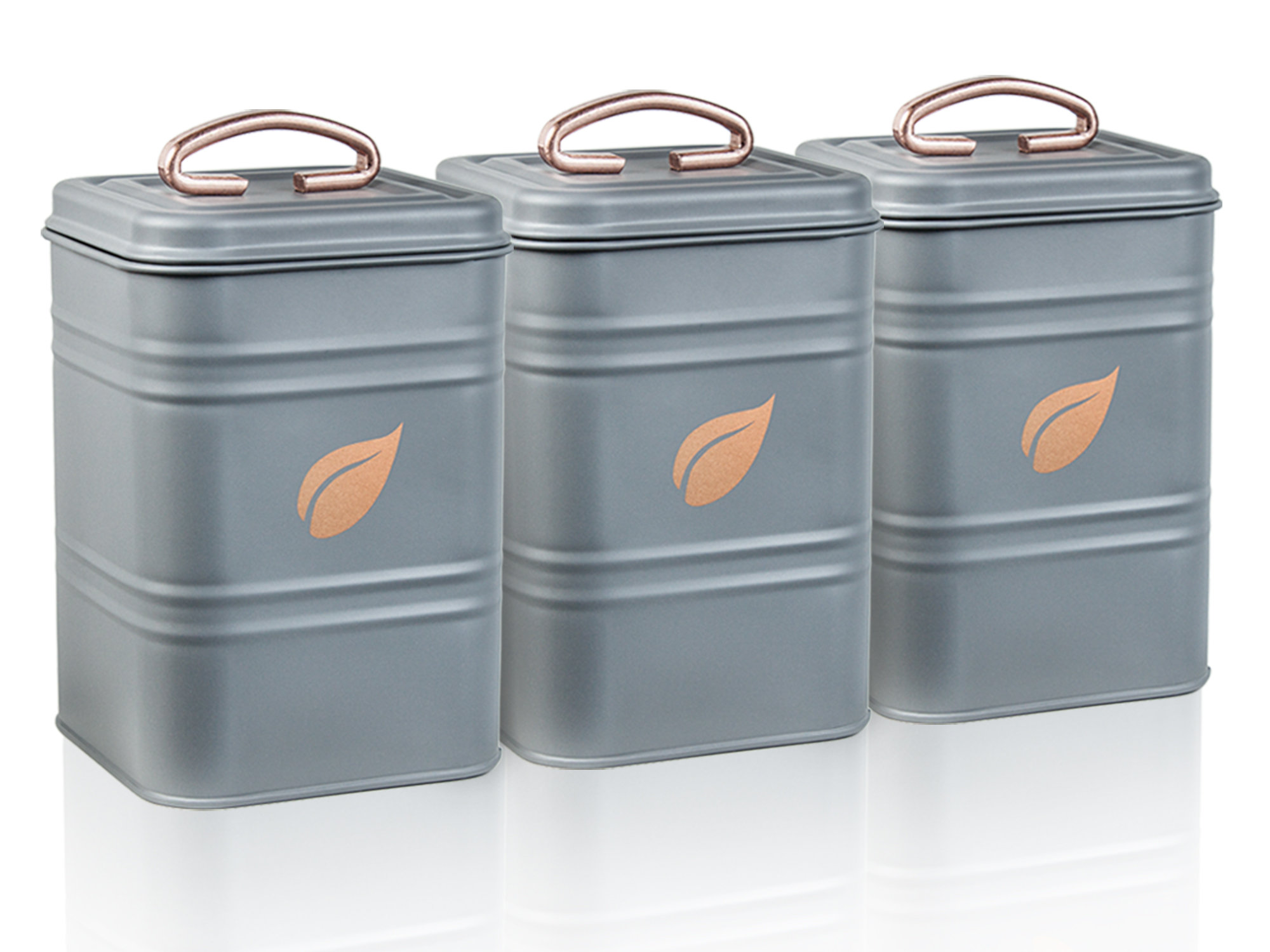 Gracie Oaks Saf-care Design Canister Kitchen Cabinet Food Storage ...