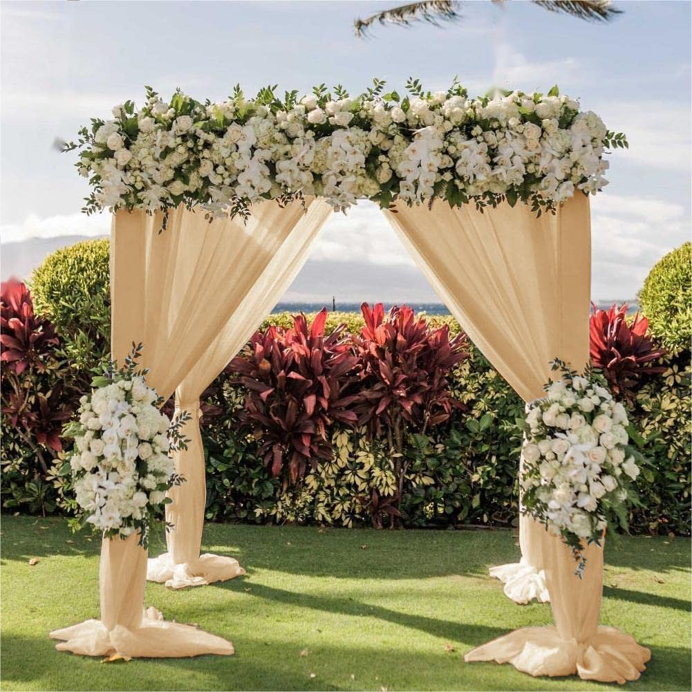 Fashion Finesse Wedding Arch Draping Fabric 2 Panels 30'' X 18FT ...