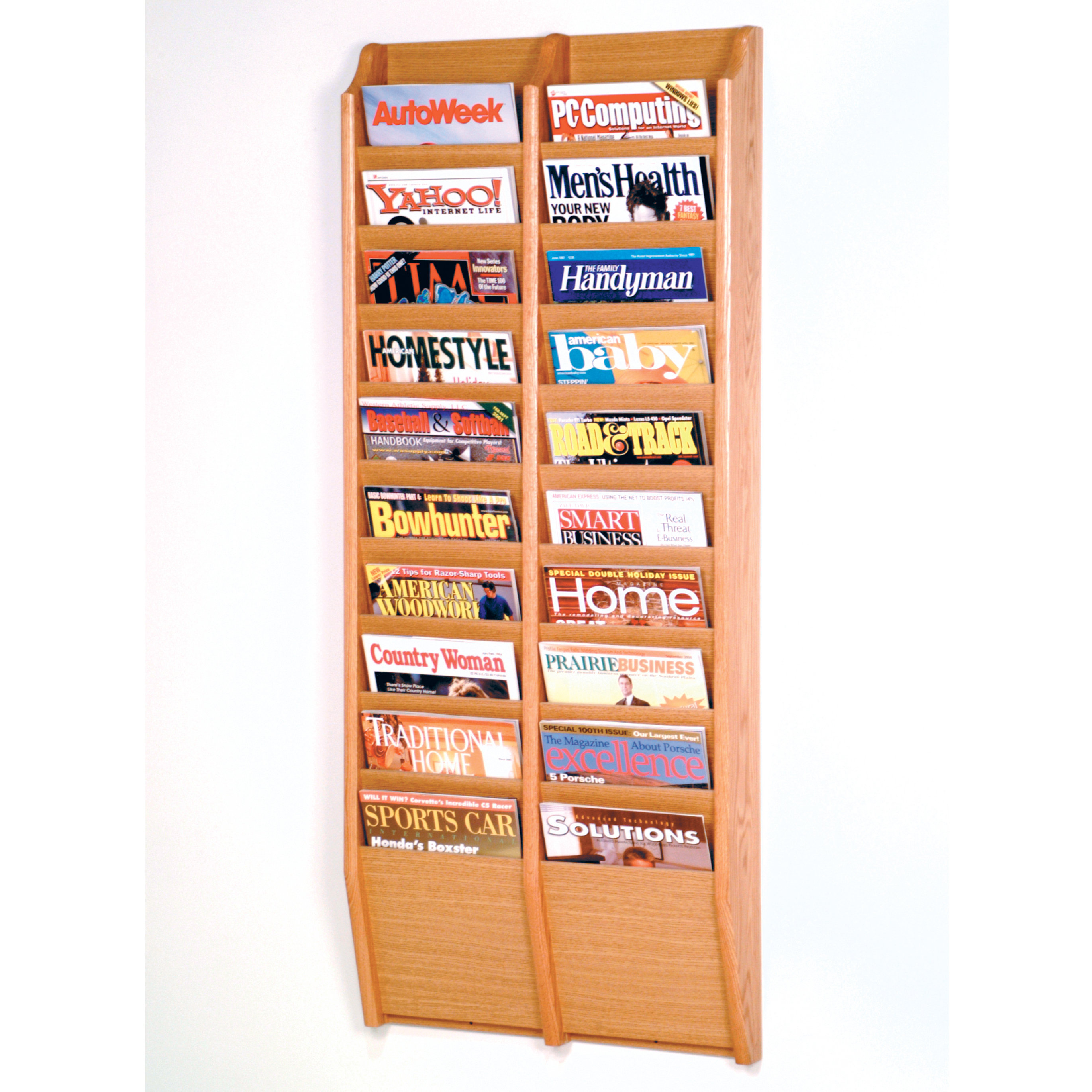 Rebrilliant 20 Pocket Wall Mount Magazine Rack & Reviews | Wayfair