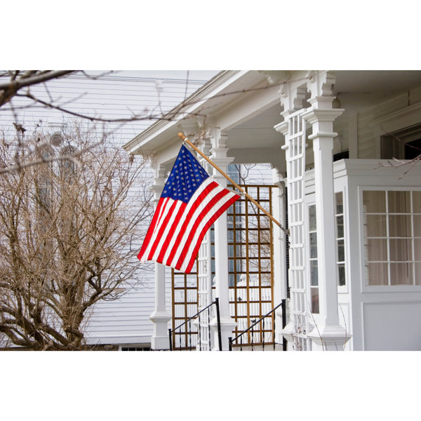 ILOT 56" Wooden Flag Pole For House Pack Of 2 Improved Design Tangle ...