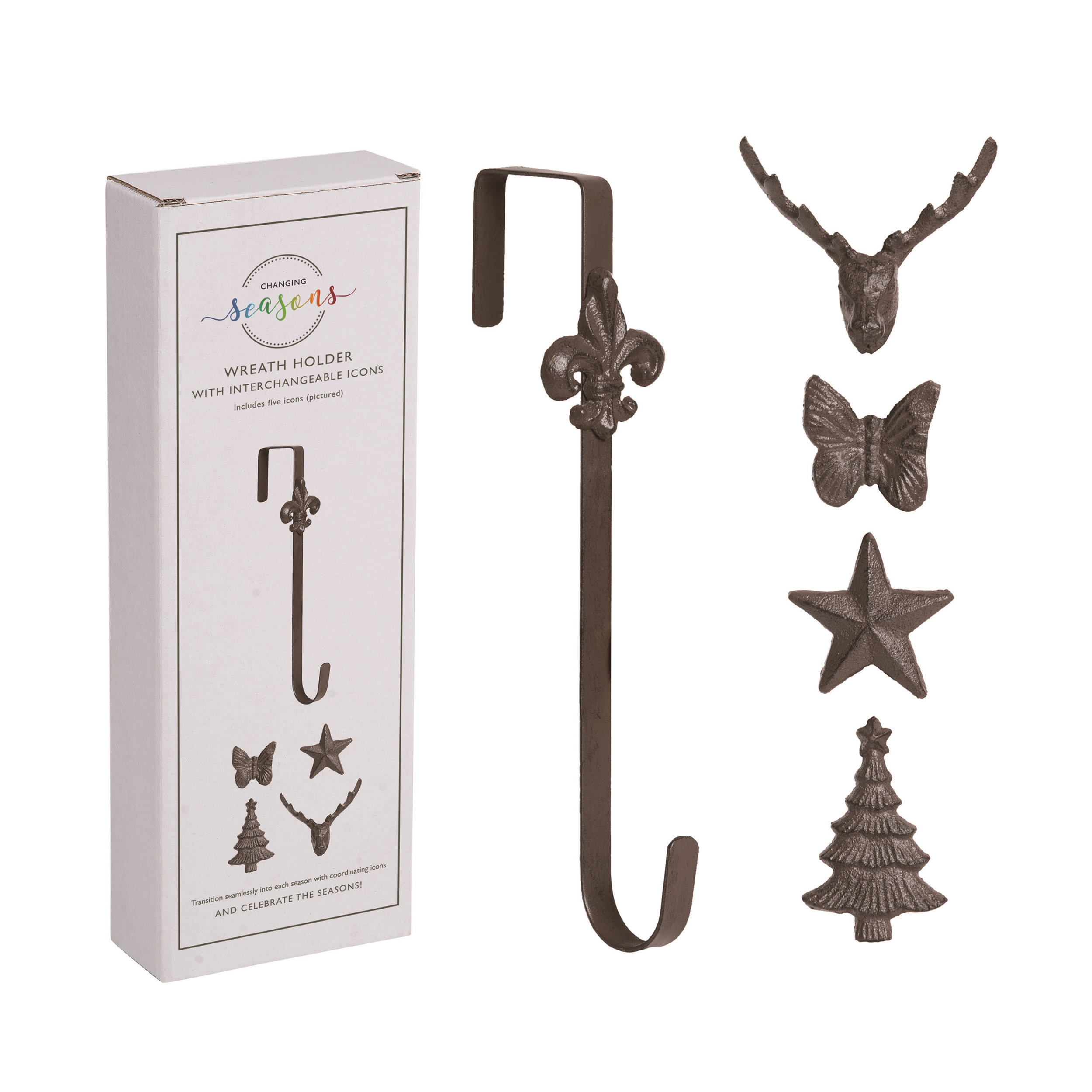 Transpac Interchangeable Icon 11.81" Metal Wreath | Wayfair