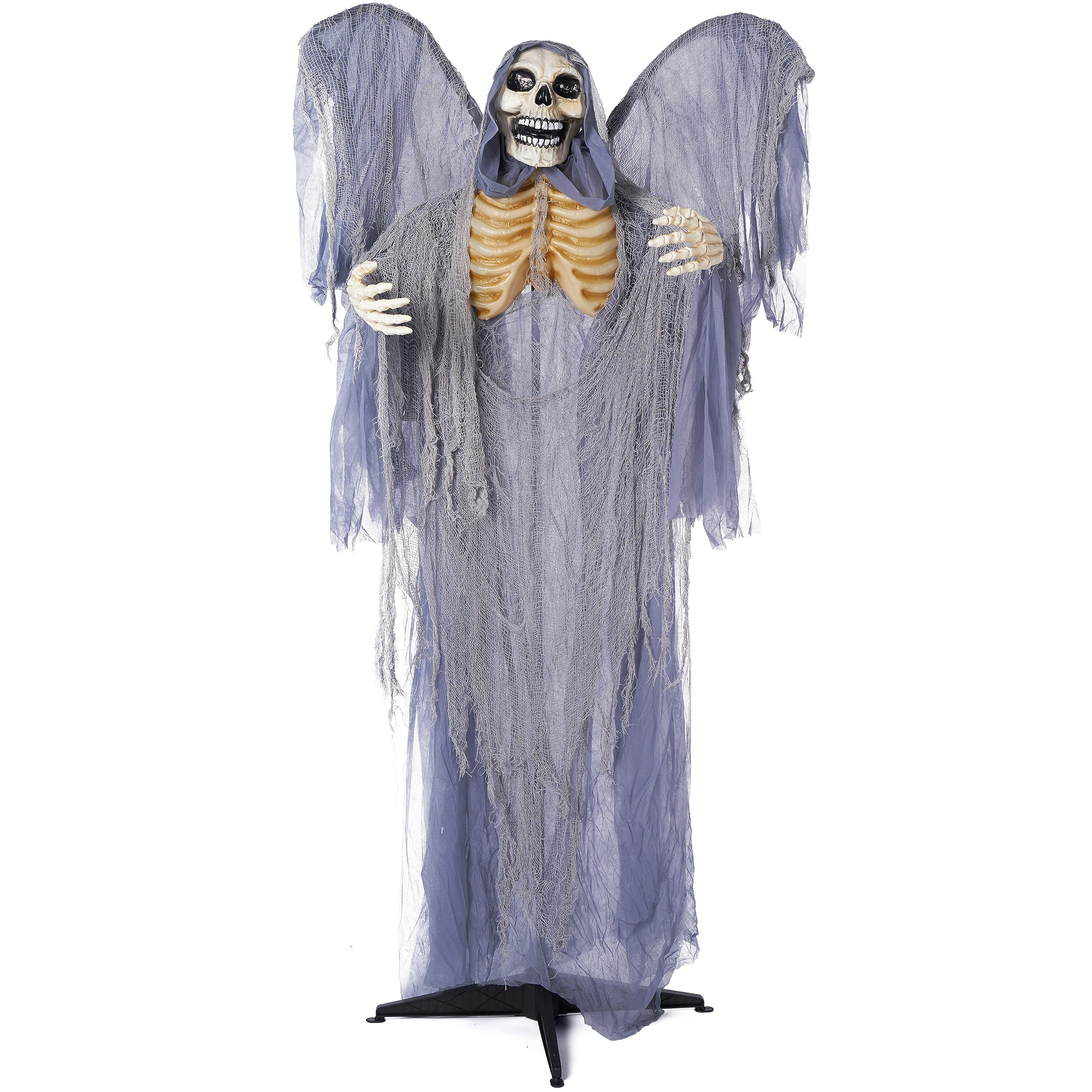 The Holiday Aisle® Outdoor Life Size Animatronics Grim Reaper - Wayfair ...