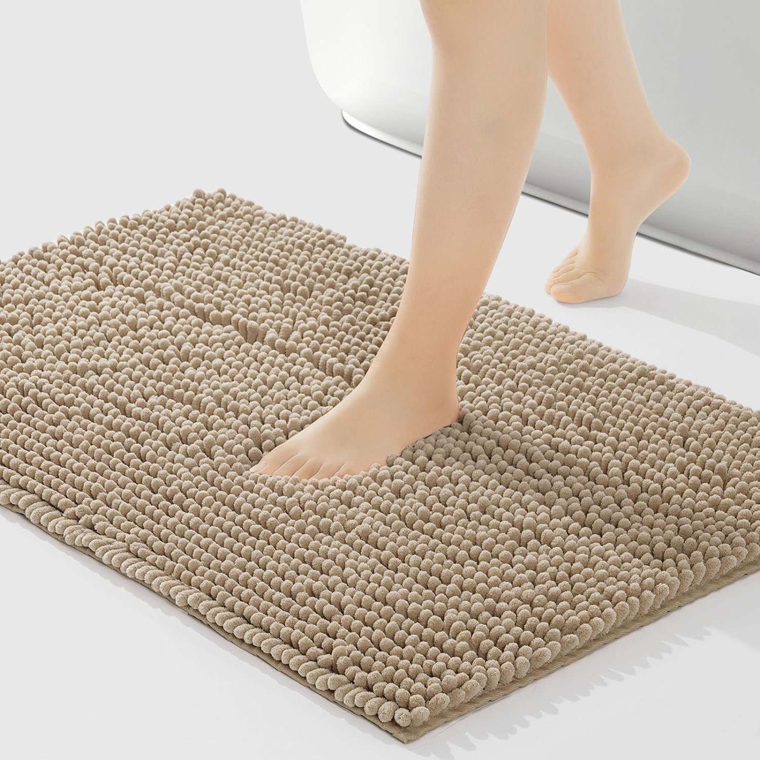 Latitude Run® Bathroom Rugs Non-Slip Bath Mat , Washable Soft Shower ...