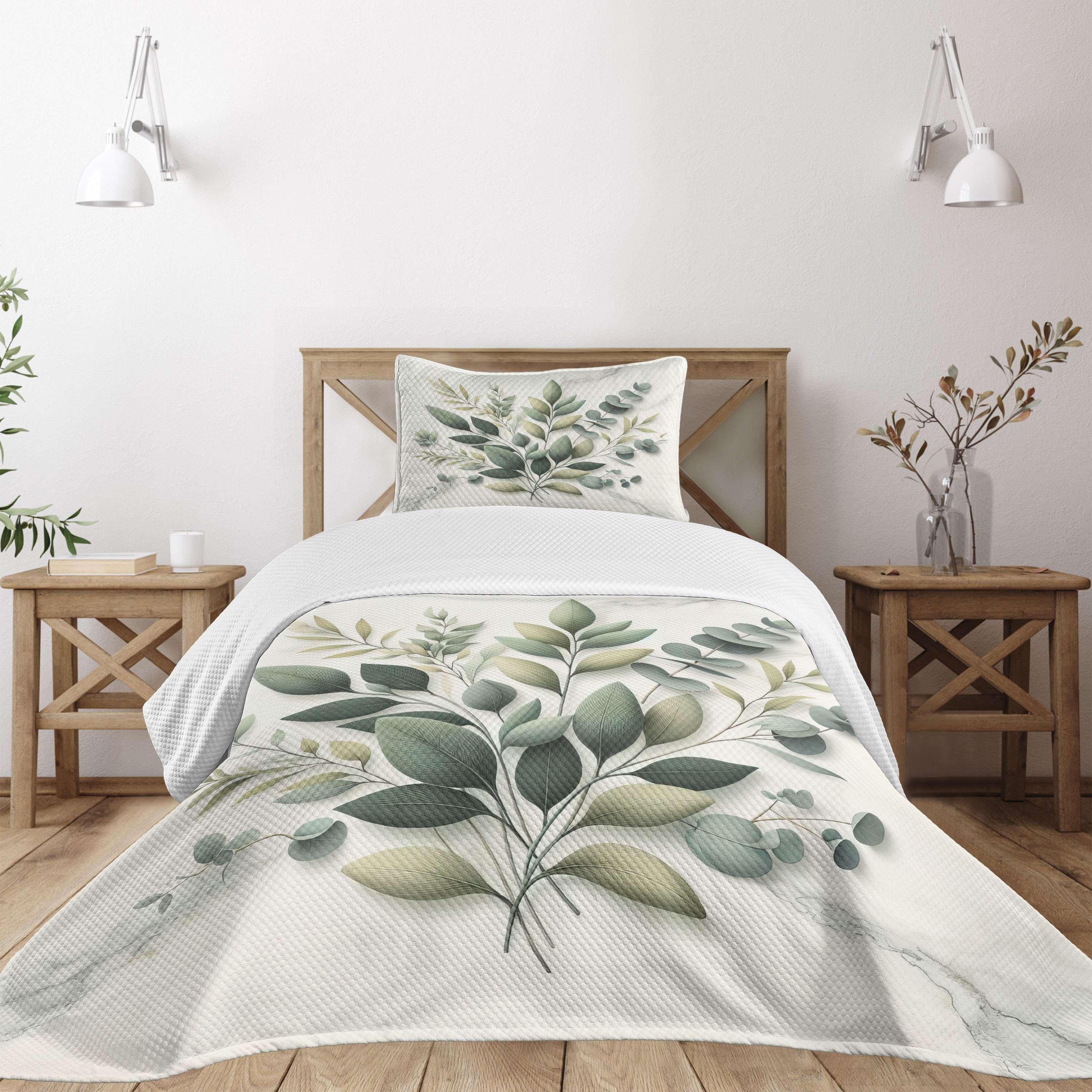 Ambesonne Floral Coverlet Set | Wayfair