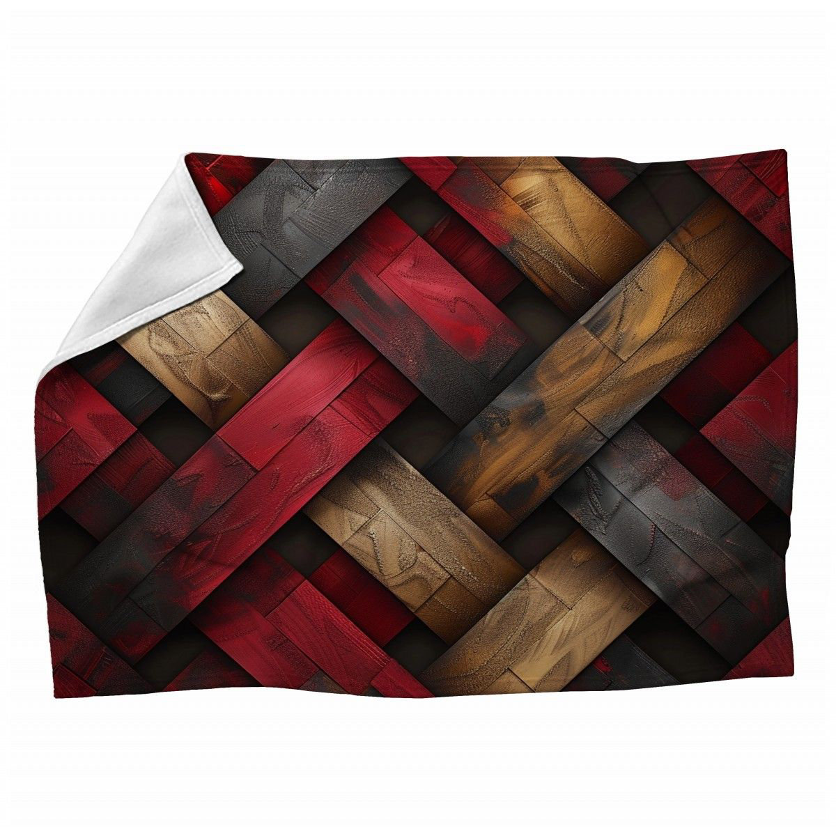 VisionDecor Woven texture Fleece Throw Blanket - Art Throws for Sofas ...