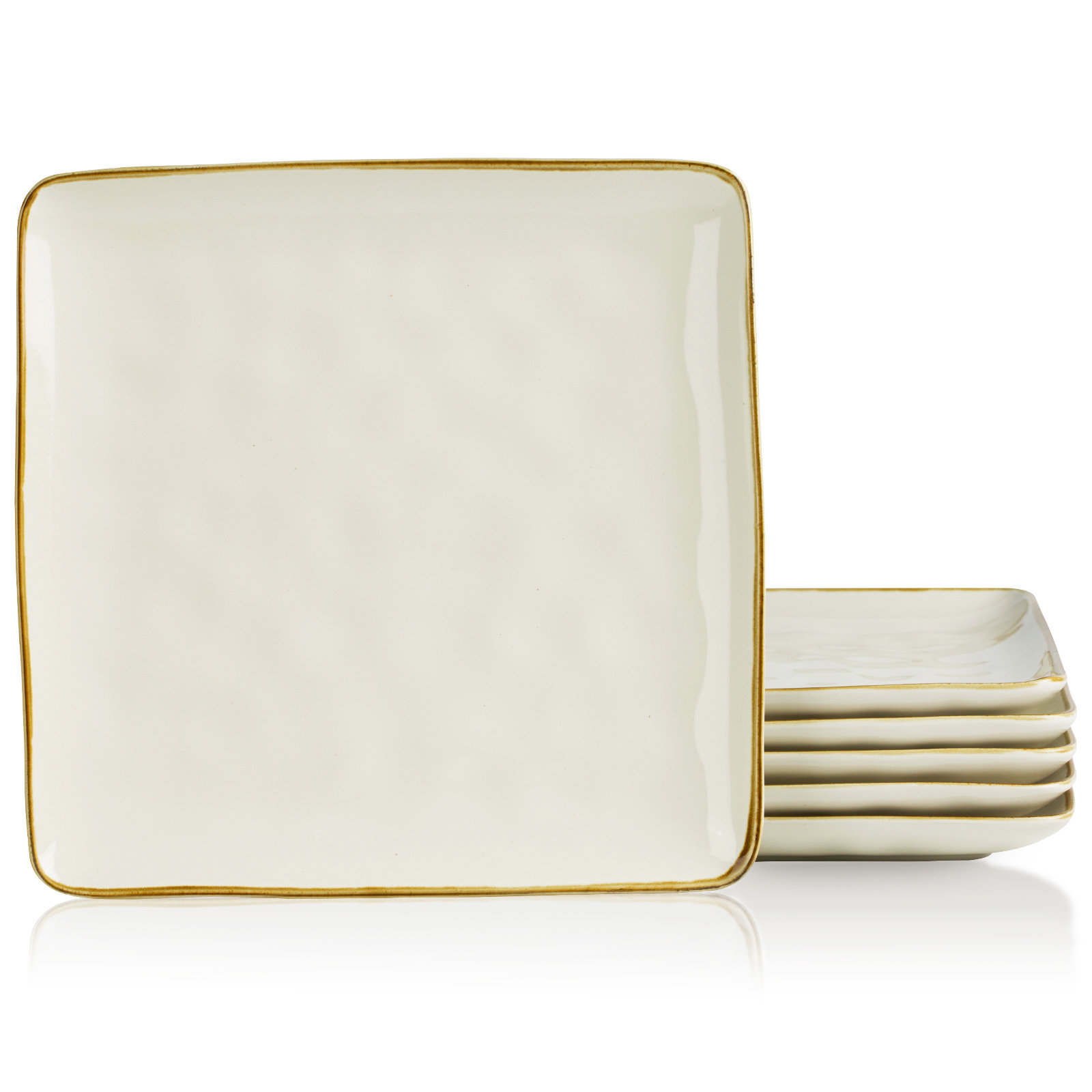 Famiware 9.75'' Stoneware Square Dinner Plate (Set of 6) & Reviews ...