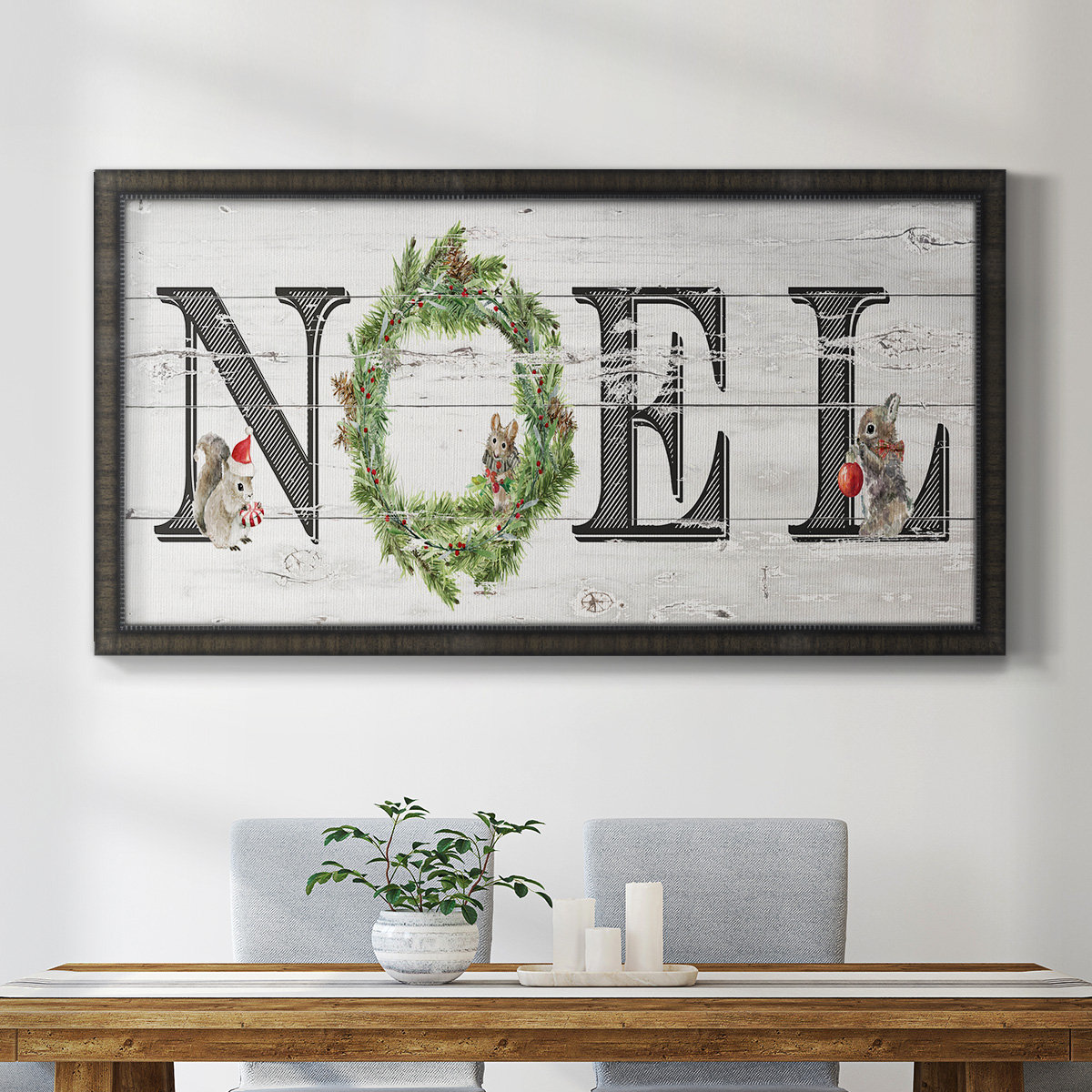 The Holiday Aisle® Farmhouse Noel Premium Framed Canvas- Ready To Hang ...