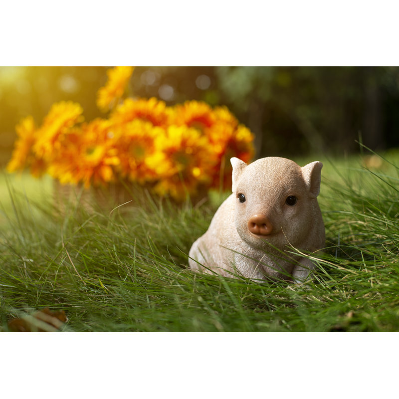 Hi-Line Gift Ltd. Chubby Piglet Sitting Statue & Reviews | Wayfair