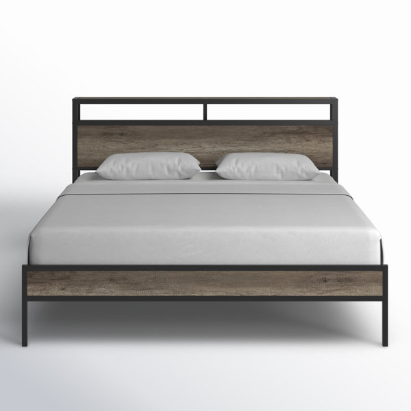 Trent Austin Design Tryston Bed Frame Industrial Platform Bed with ...