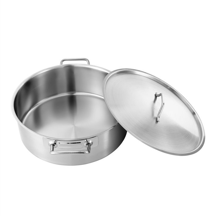 SUNYOU 11 Quarts Non-Stick Stainless Steel Stock Pot & Reviews | Wayfair