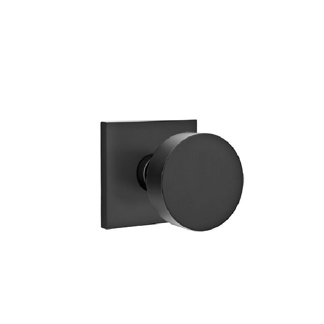 Emtek 5110ROUUS19 Round Knob 2-3/8" Backset Passage With Square Rose ...
