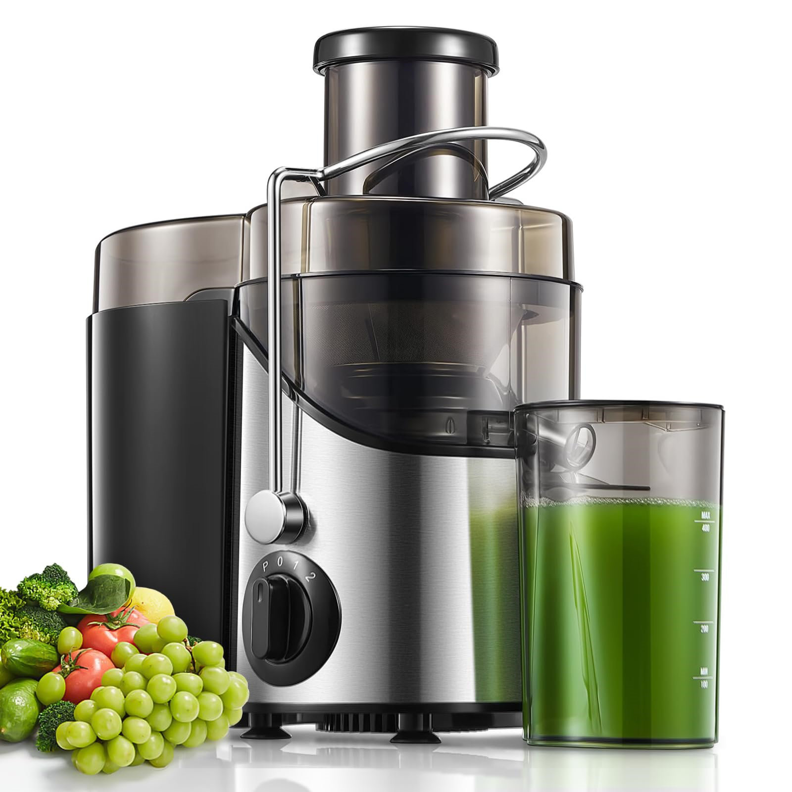 MODERN WALLS LLC Juicer Machines, 3" Wide Mouth Juicer Extractor Max ...