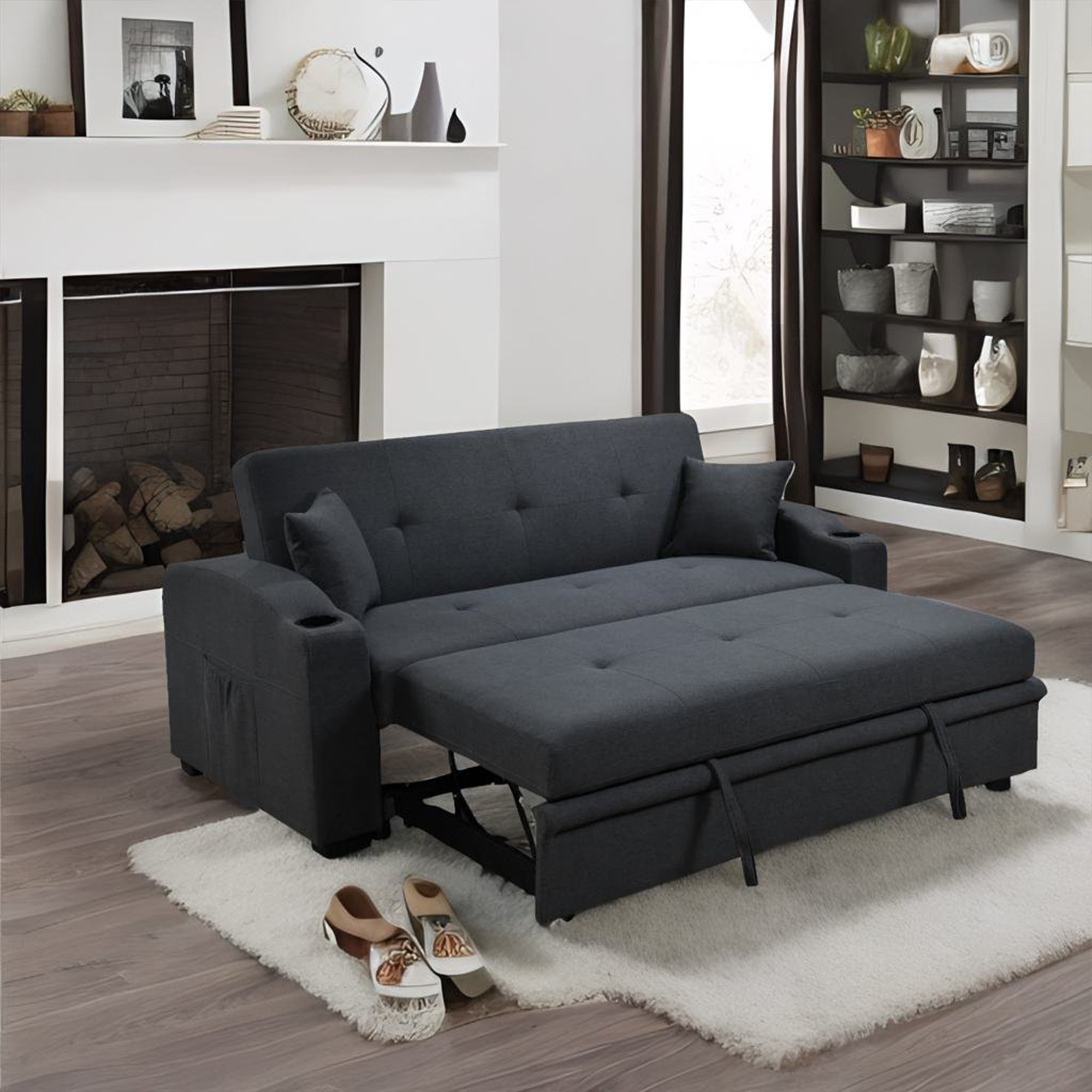 Latitude Run® 3 In 1 Convertible Modern Sofa - Wayfair Canada