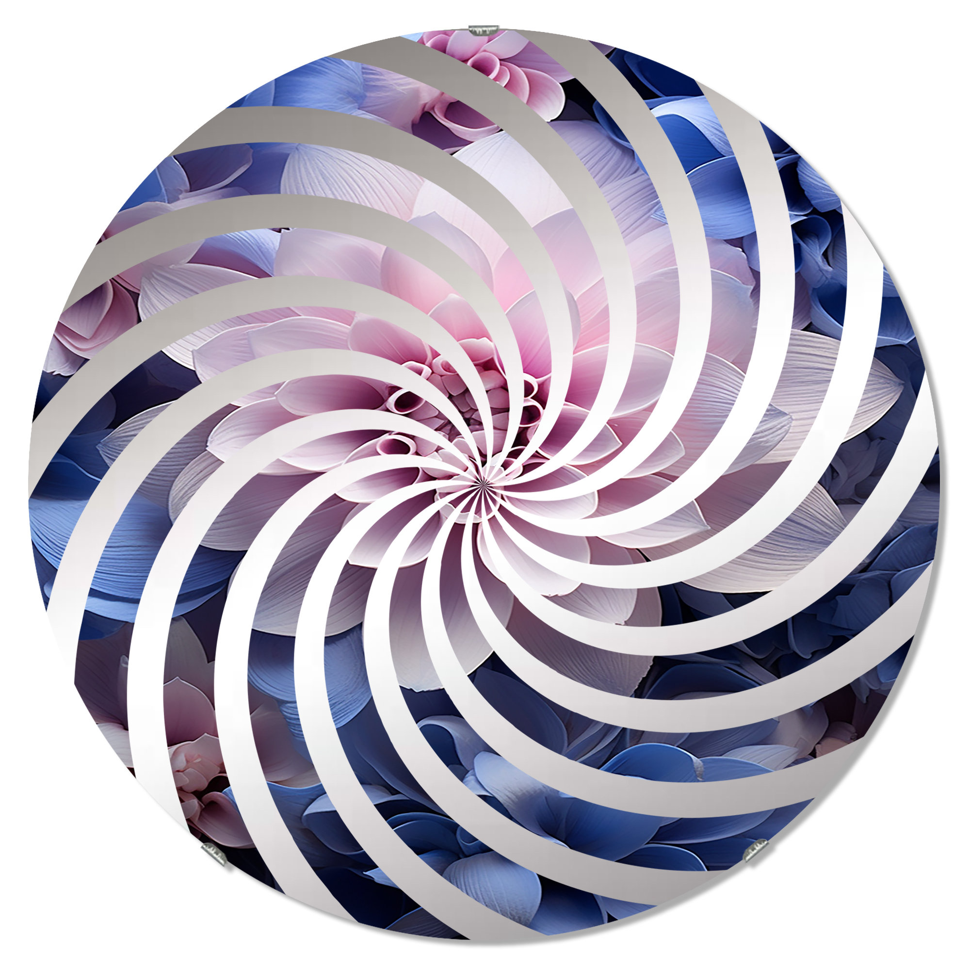 Design Art Pink Purple Abstract Still Lifes - Vortex Decorative Mirror ...