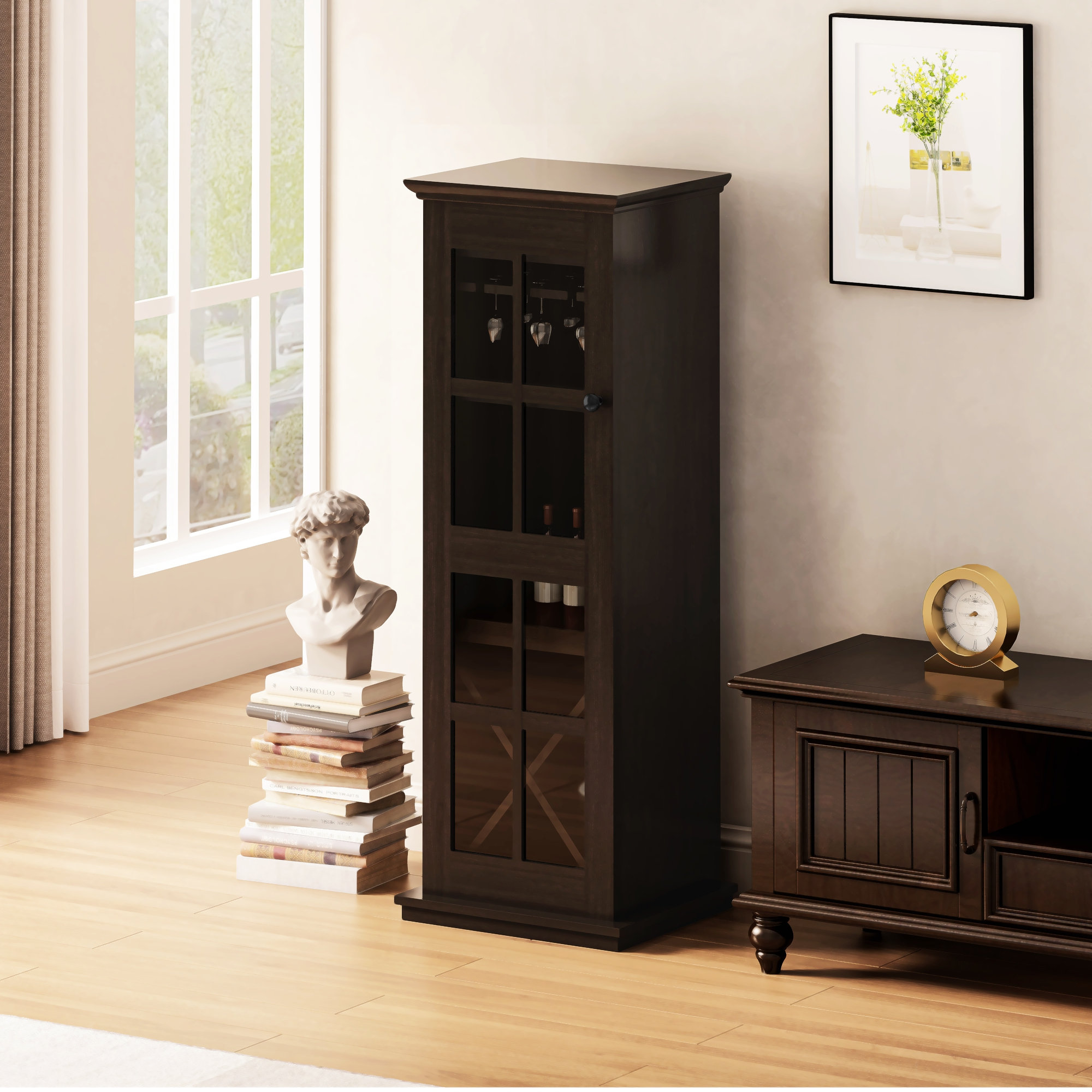 Charlton Home® Ciske 17.32'' Bar Cabinet - Wayfair Canada