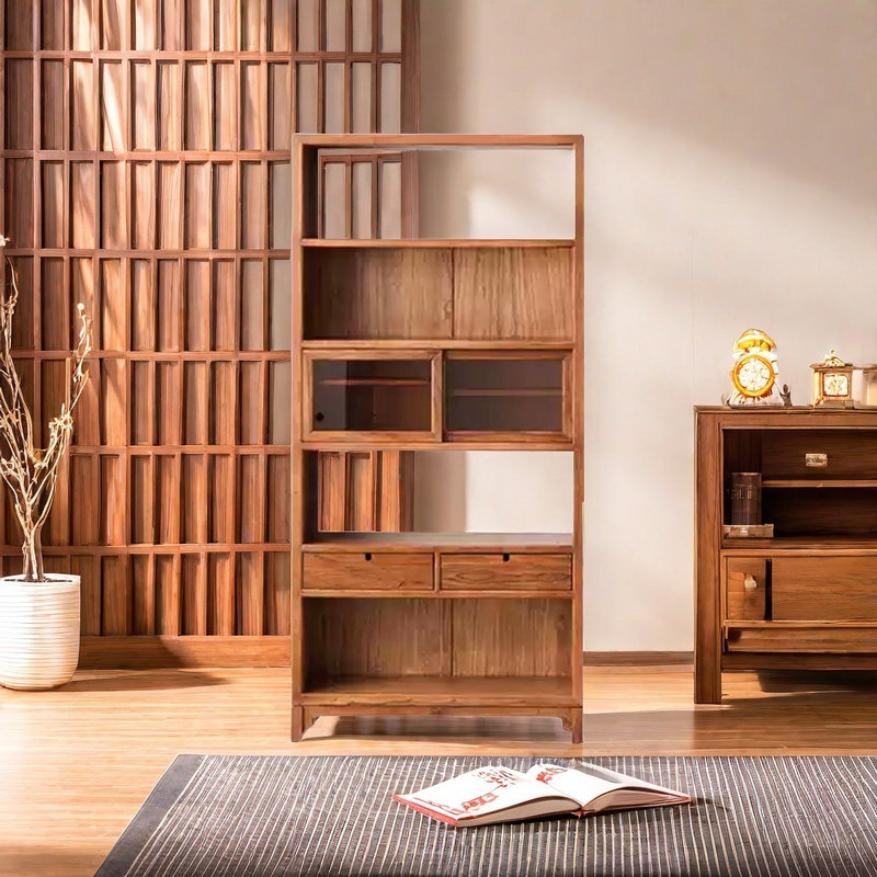 Parttlion New Chinese style bookcase living room | Wayfair