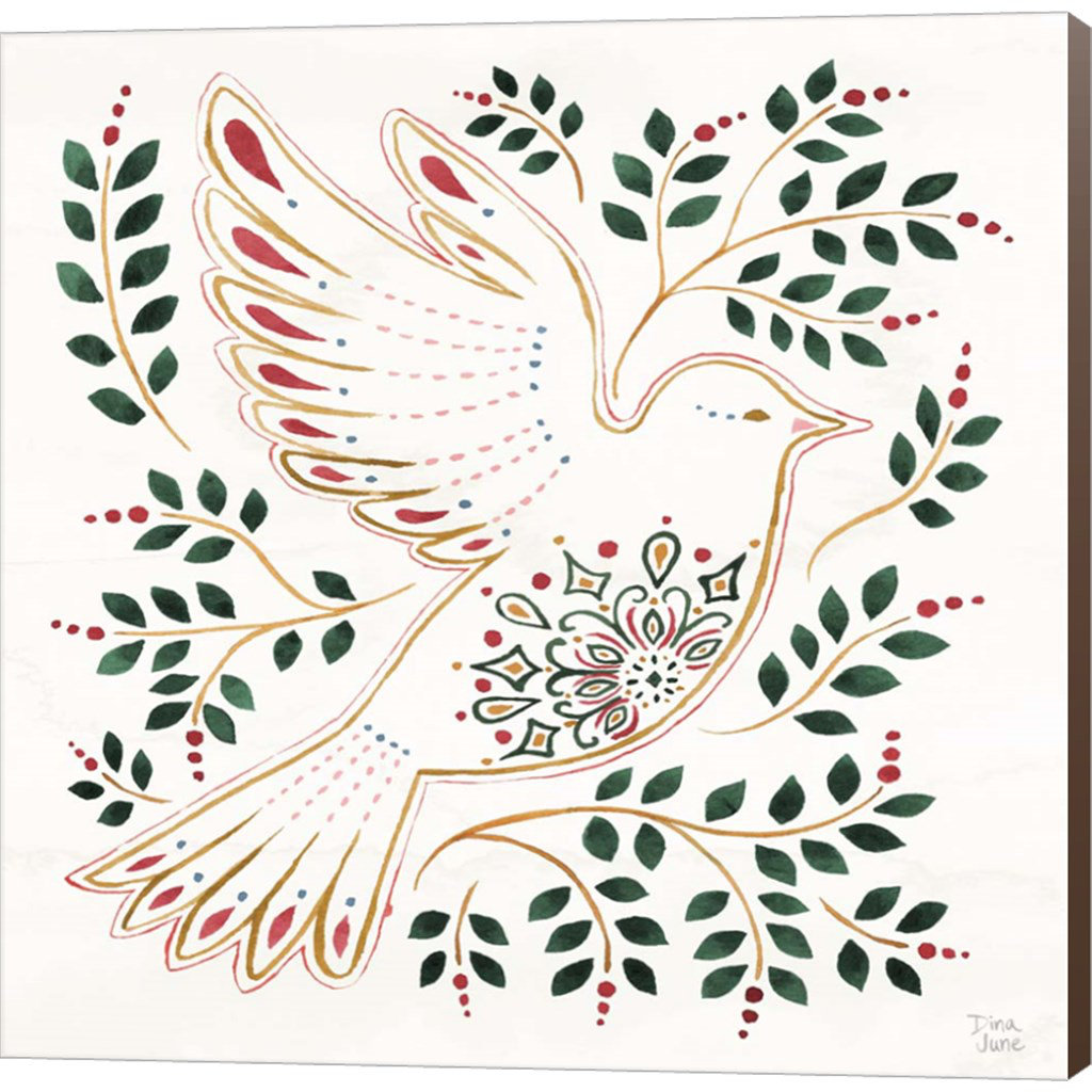 The Holiday Aisle® Holiday Sparkle VIII by Dina June - Wrapped Canvas ...