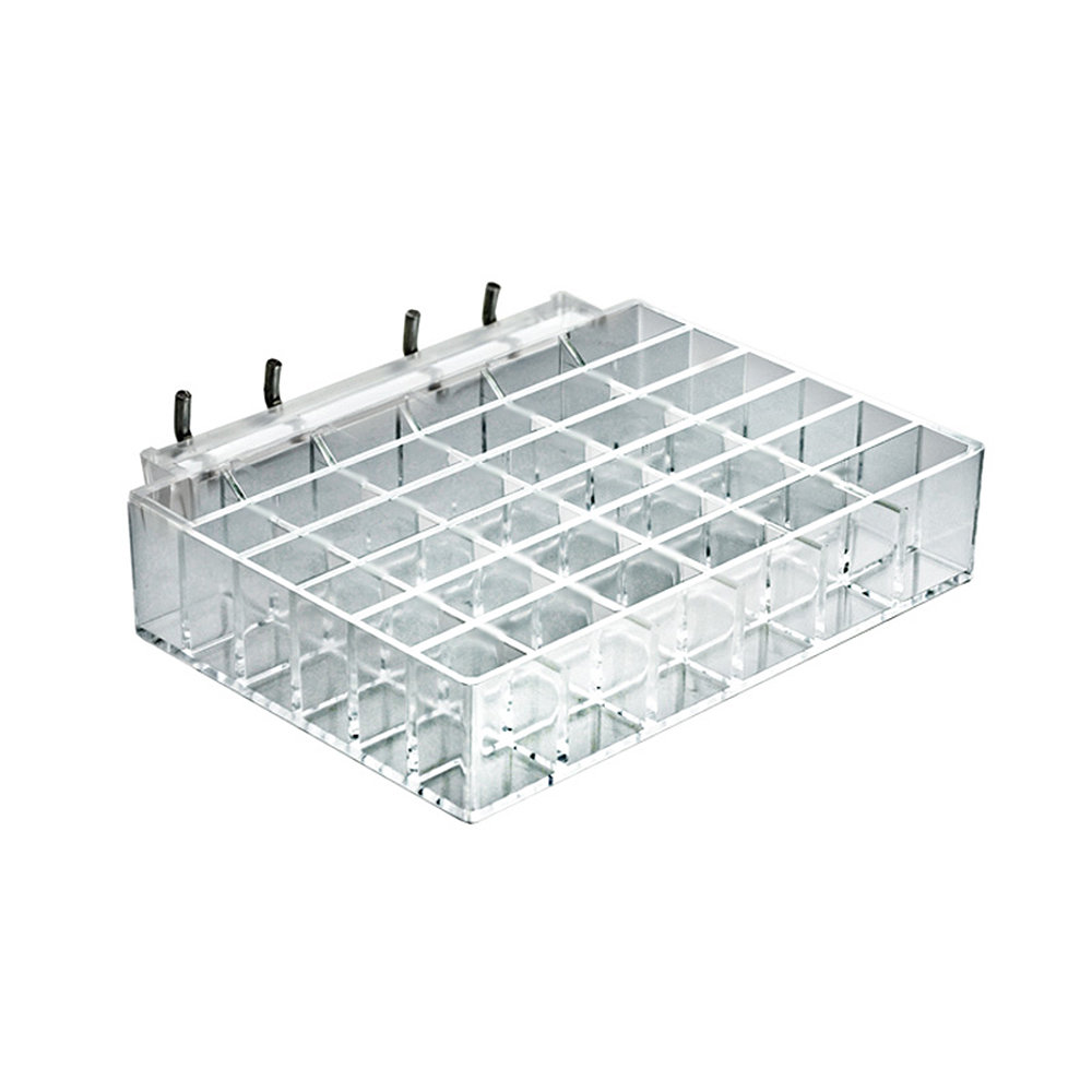 Azar Displays 36-Compartment Tray - rectangle slot 1" x .625" Diameter ...