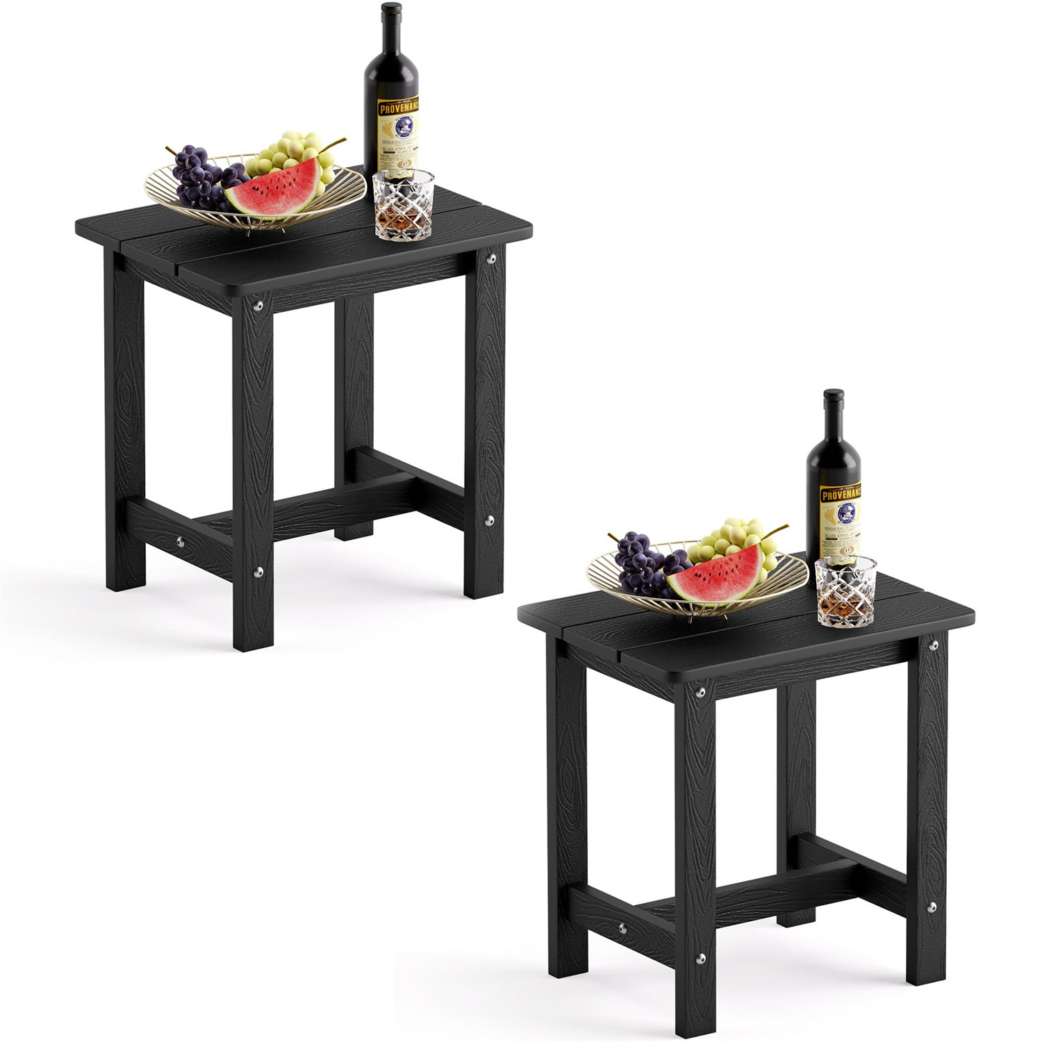 Rosecliff Heights 19. Pair of Outdoor Tables - Weatherproof Side Table ...
