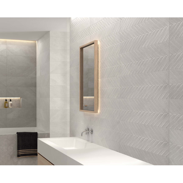 Bedrosians Textuality 16" x 47" Ceramic Wall Tile & Reviews | Wayfair