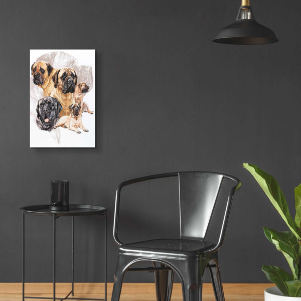 Red Barrel Studio® Bull Mastiff With Ghost On Plastic / Acrylic by ...